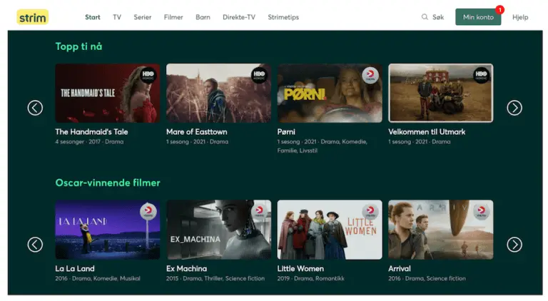 Strim: Norges beste strømmetjeneste i 2025? Vi har testet!